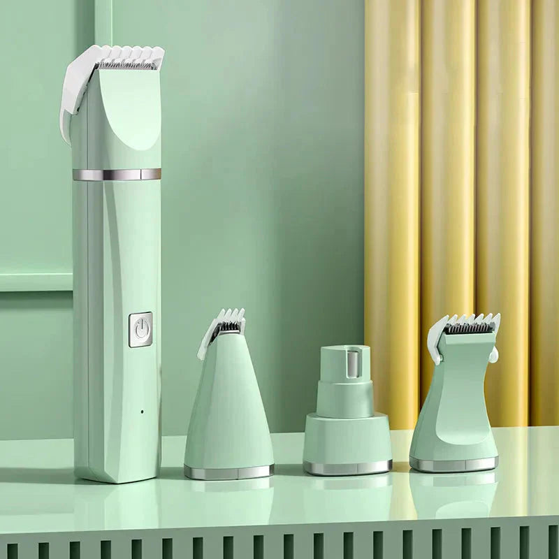 4 in 1 Electric Pet Grooming Kit - Hair Trimmer, Clippers, Nail Grinde ...